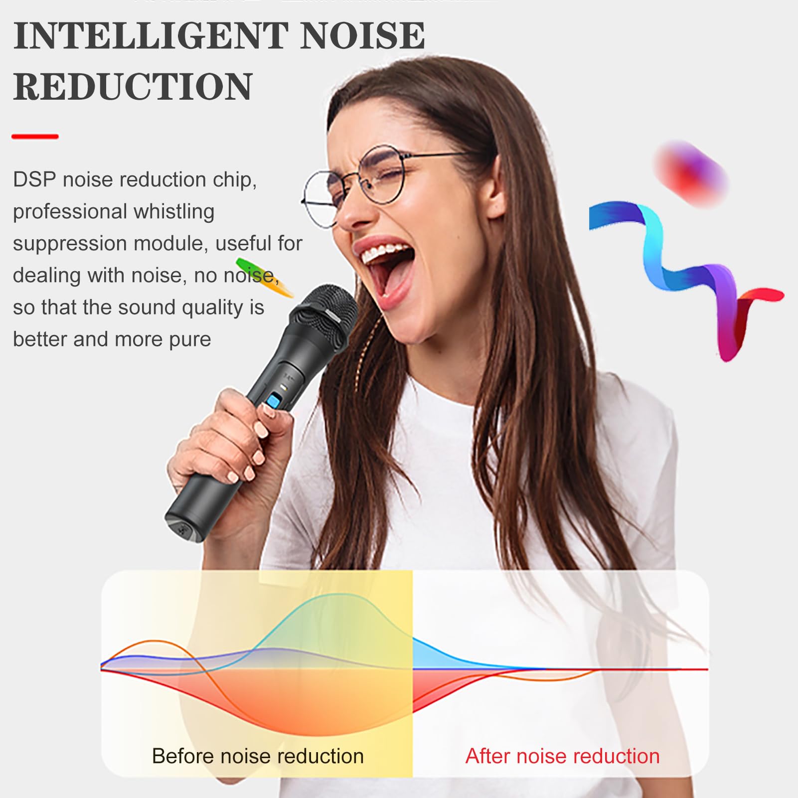 Snapklik.com : Acogedor Wireless Microphone, VHF Universal Handheld ...
