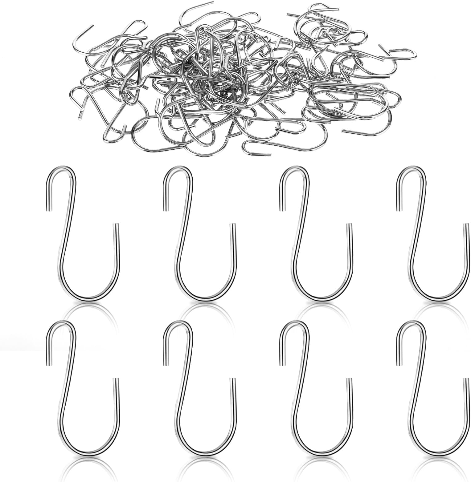 Amazon.com: Lelucermaire S Hooks Stainless Steel 1 inch Long Small S ...