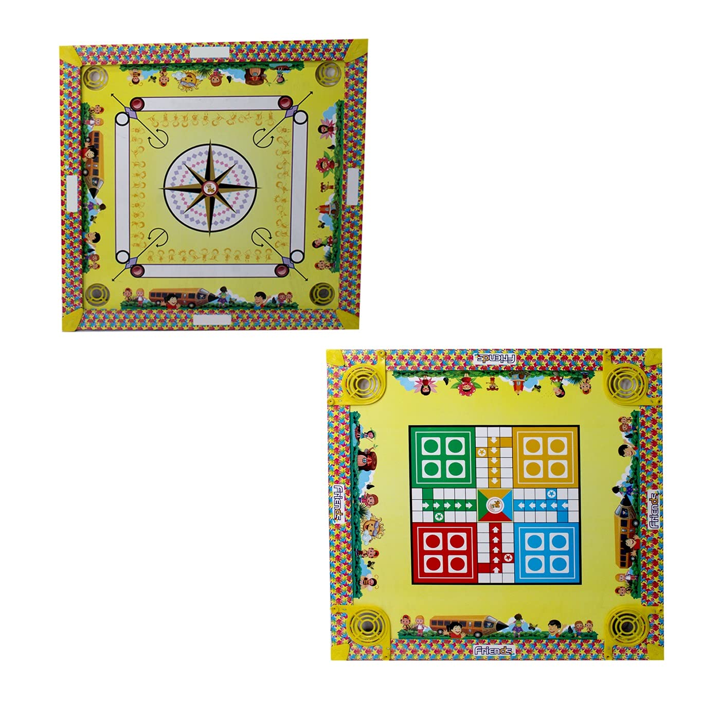 Buy Majik Carrom Board Game with Ludo Game for Kids and Adults (20x20 ...