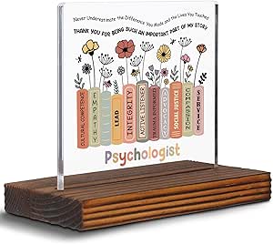Amazon.com: Appreciation Gifts for Psychologist Clear Desk Decorative ...