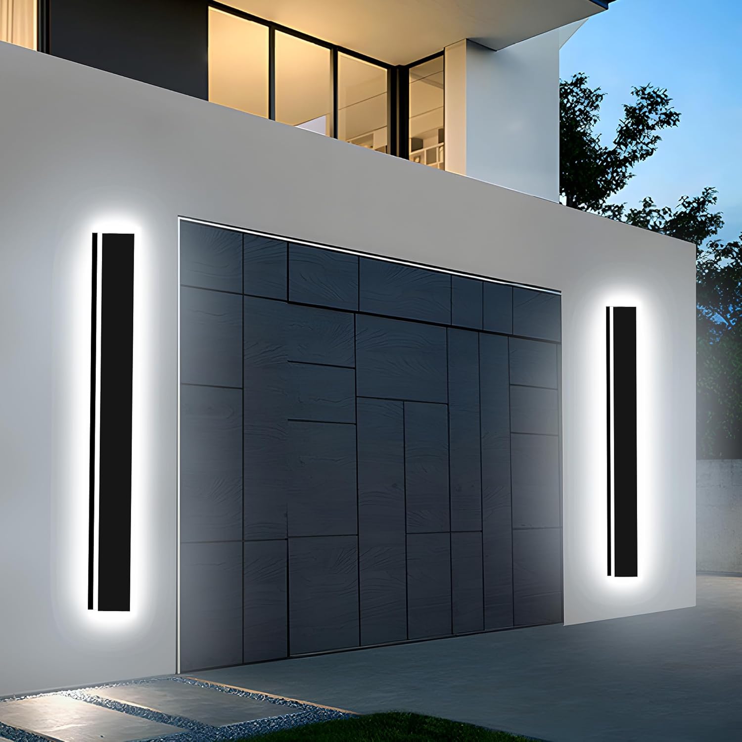 Levxhotty 【Upgraded 31inch 2pcs Modern Outdoor Wall Light,4.33 Inch ...