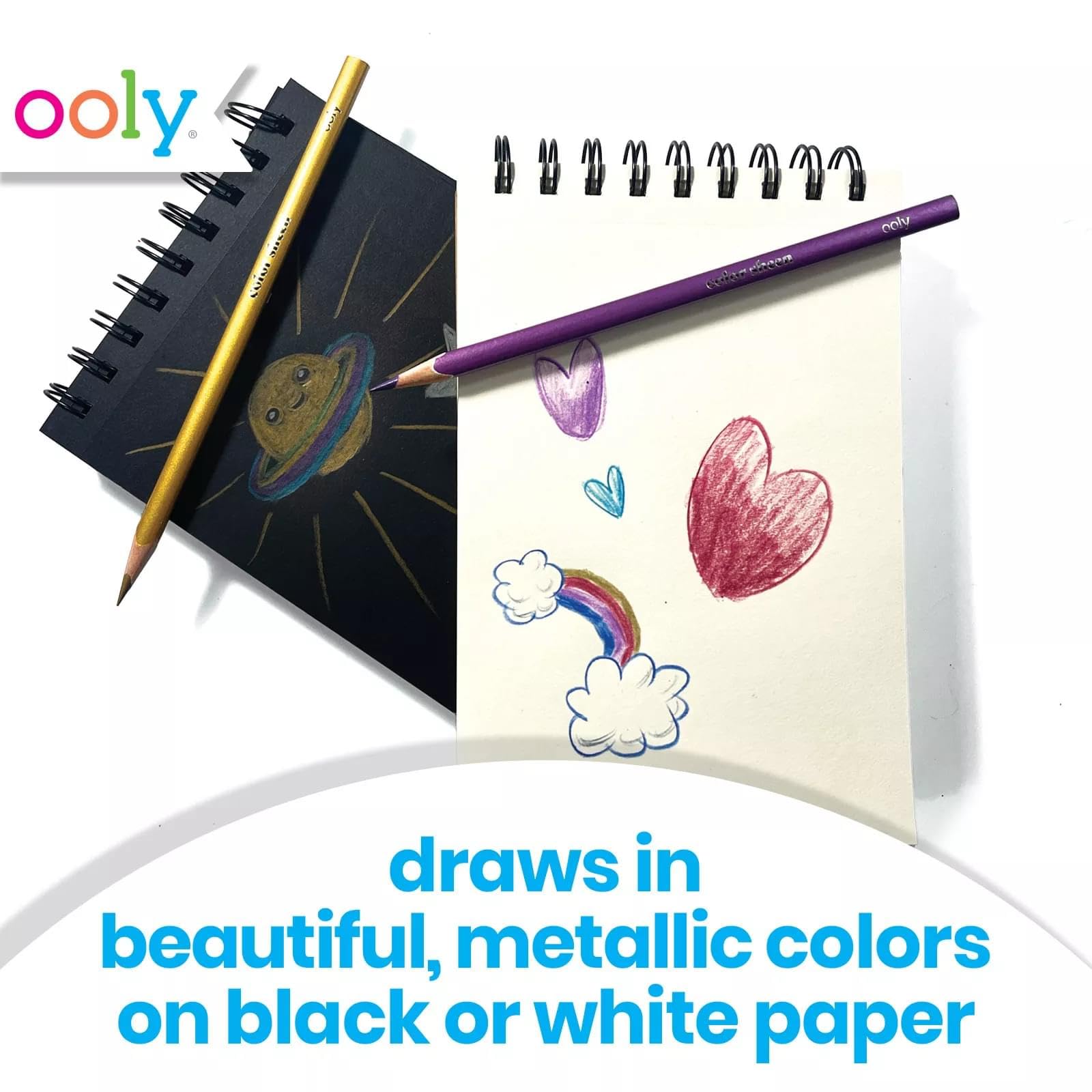 Snapklik.com : Metallic Sheen Colored Pencils Set Of 12,Drawing And ...