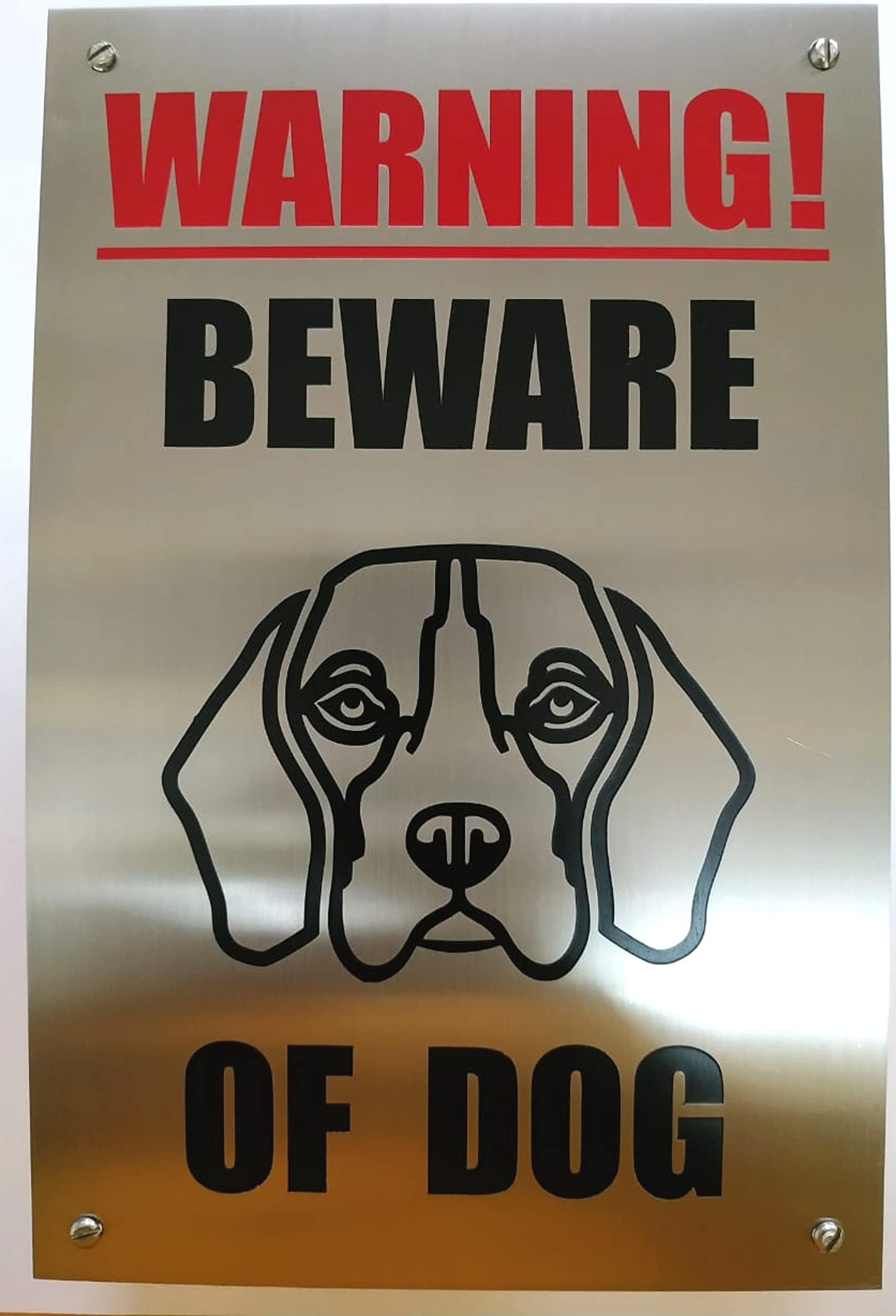 Amazing Sign Sign Board Beware Guard Dogs on duty & Beware of dog Combo ...