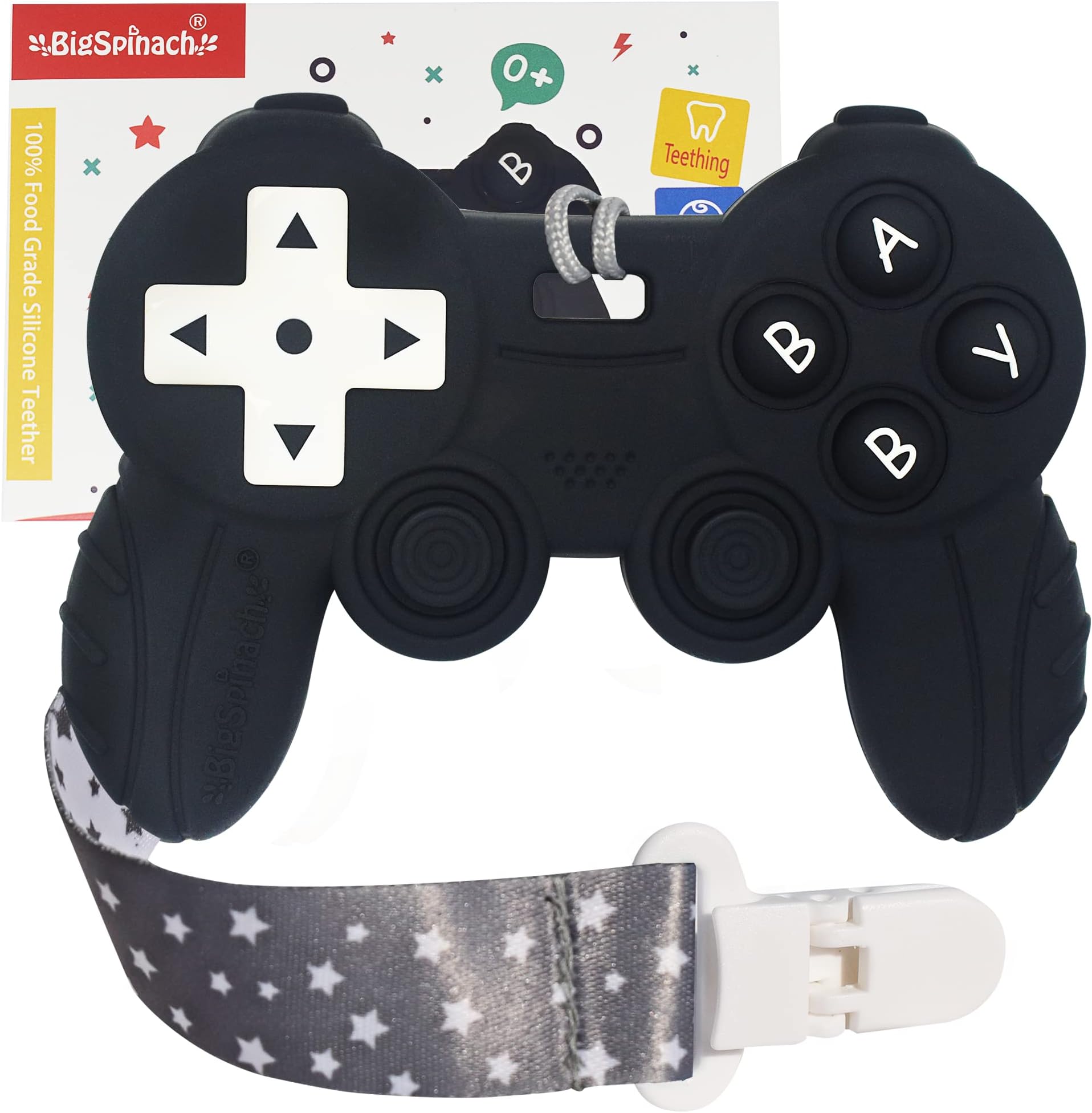 Amazon.com : BIGSPINACH Baby Video Game Controller Teether Toy Funny ...