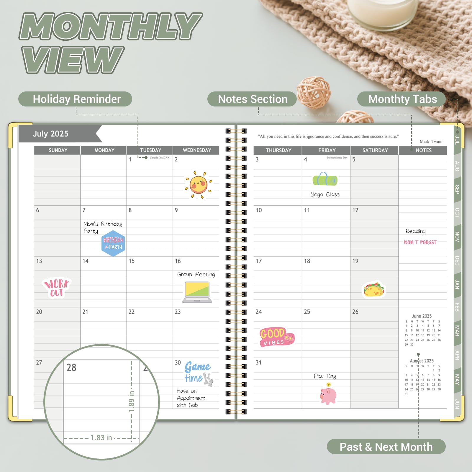 Orange Circle Studio Planner 2025 2026 2025 Planner 20252026 Academic ...