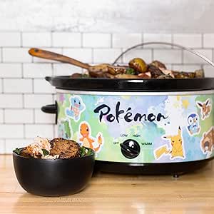 Amazon.com: Uncanny Brands Pokemon Canvas 7 Quart Slow Cooker- Easy ...