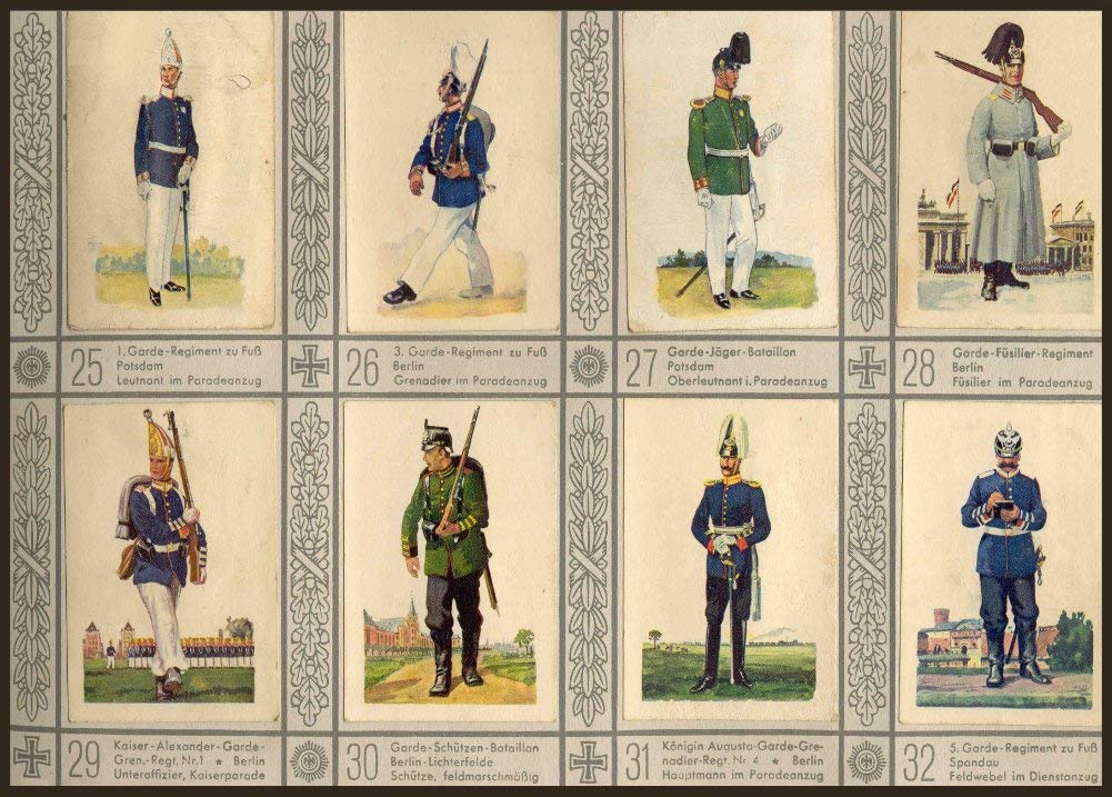 Buy Vintage German 19th Century Propaganda 'Uniforms of The Old German ...