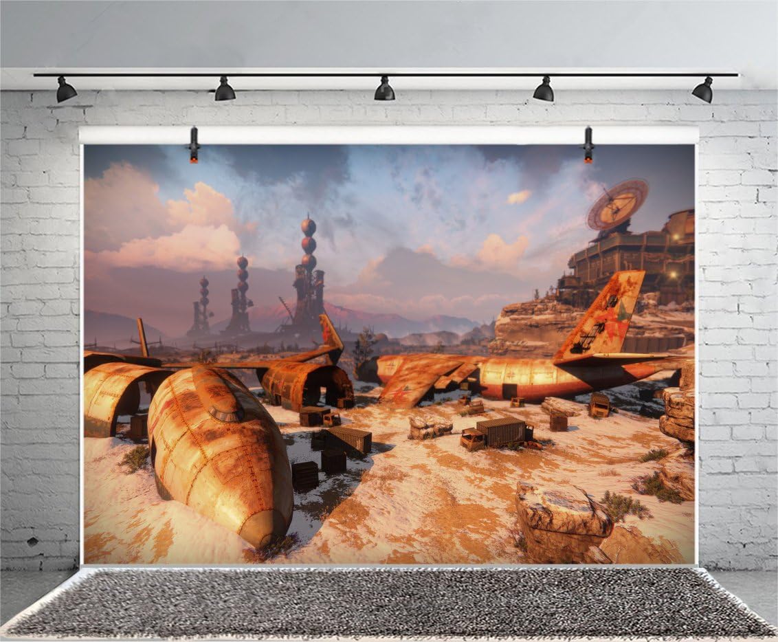 Buy Leowefowa 5X3FT Ruined Airplane Backdrop Shabby Fuselage Backdrops ...