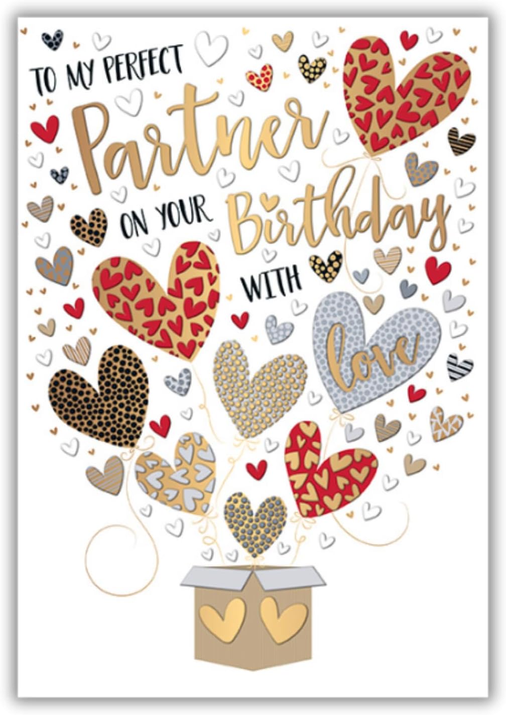 Happy Birthday My Love – Romantic Birthday Card for Him or Her – A5 ...
