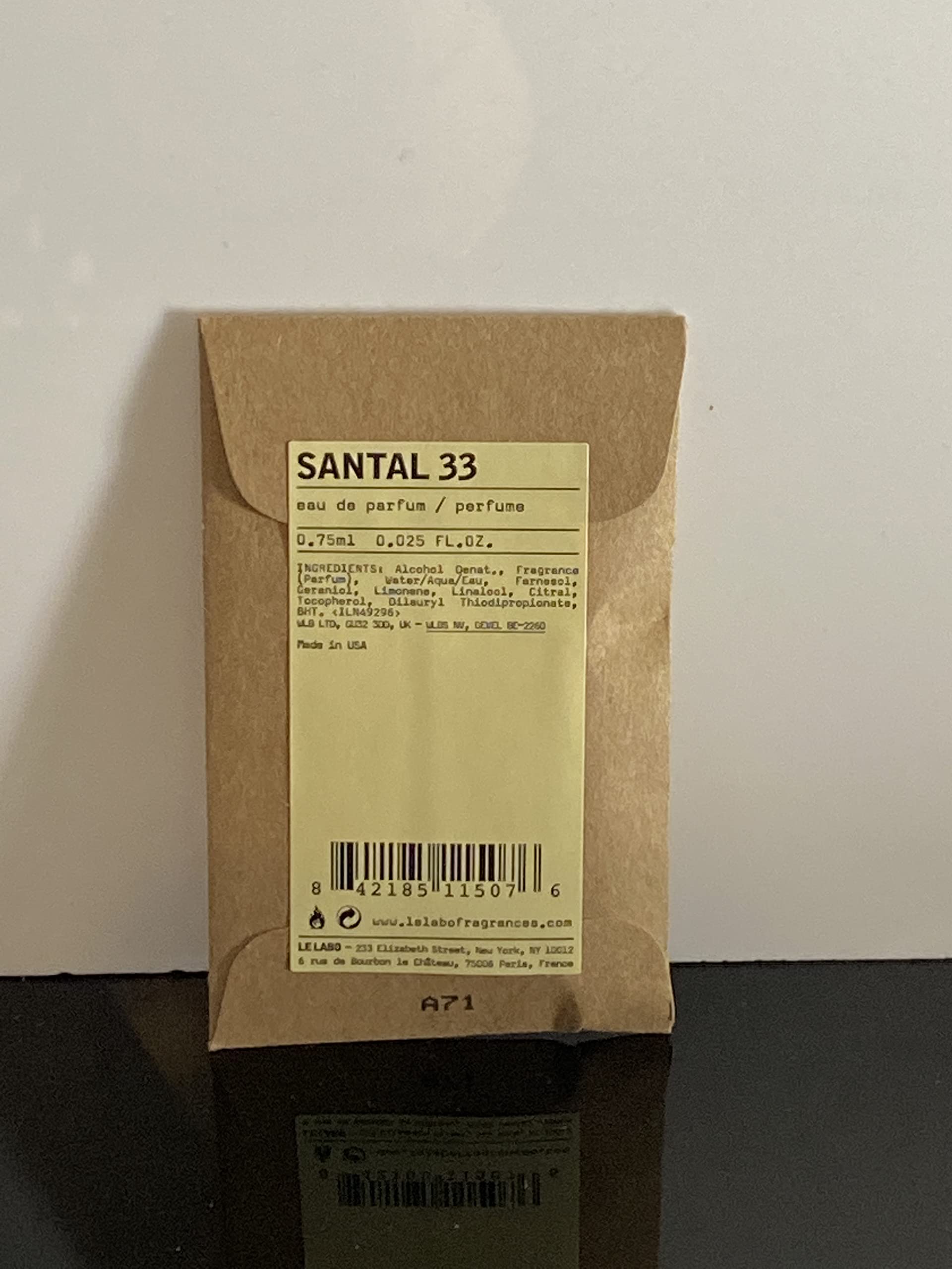 Le Labo Sample Packaging