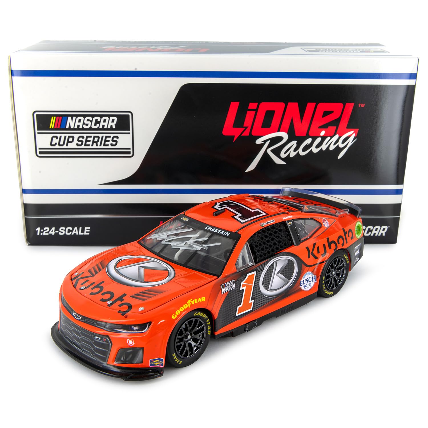 Amazon.com: Lionel Racing Ross Chastain Autographed 2024 Kubota Diecast ...