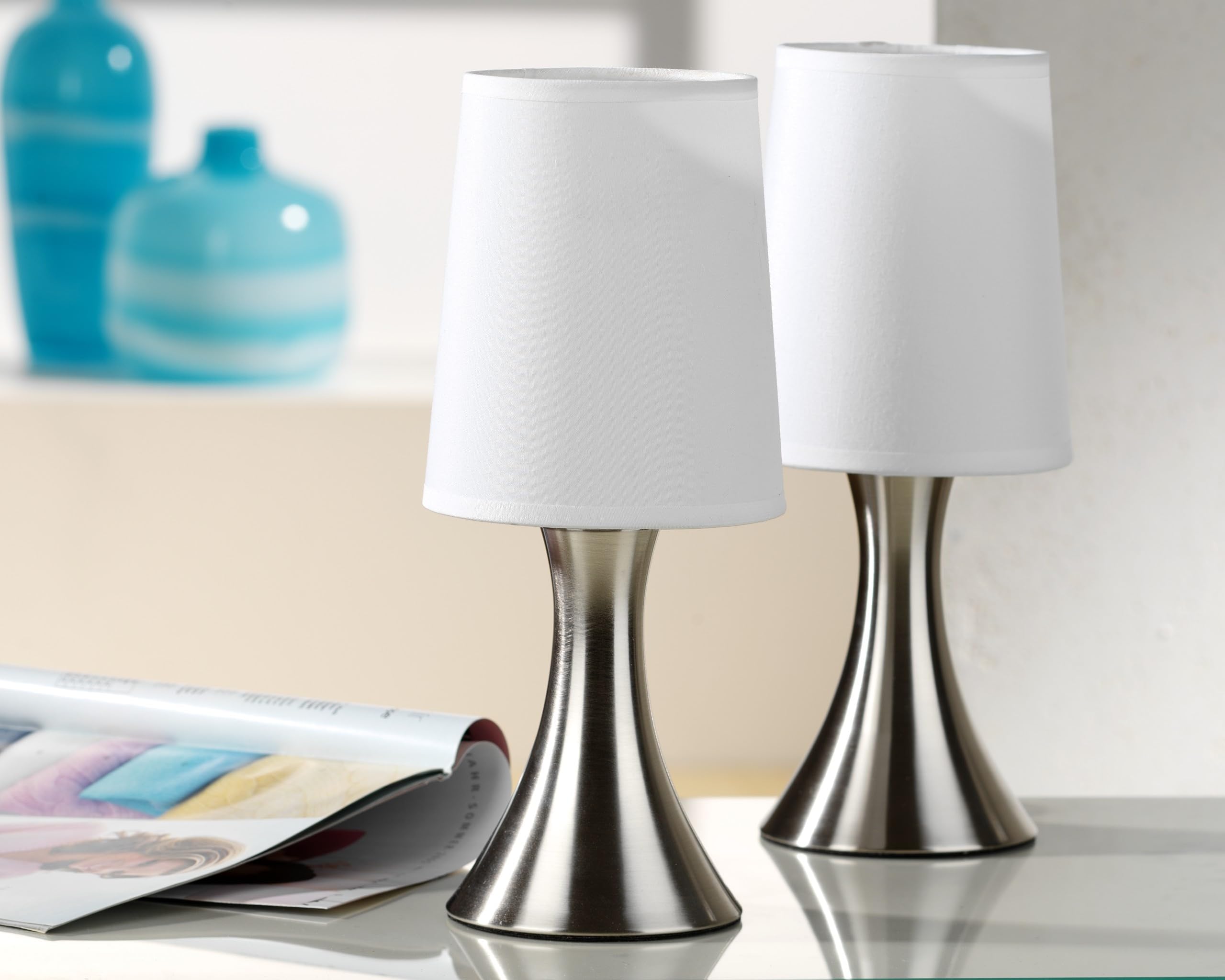 Nachttischlampe 2er Set Touch