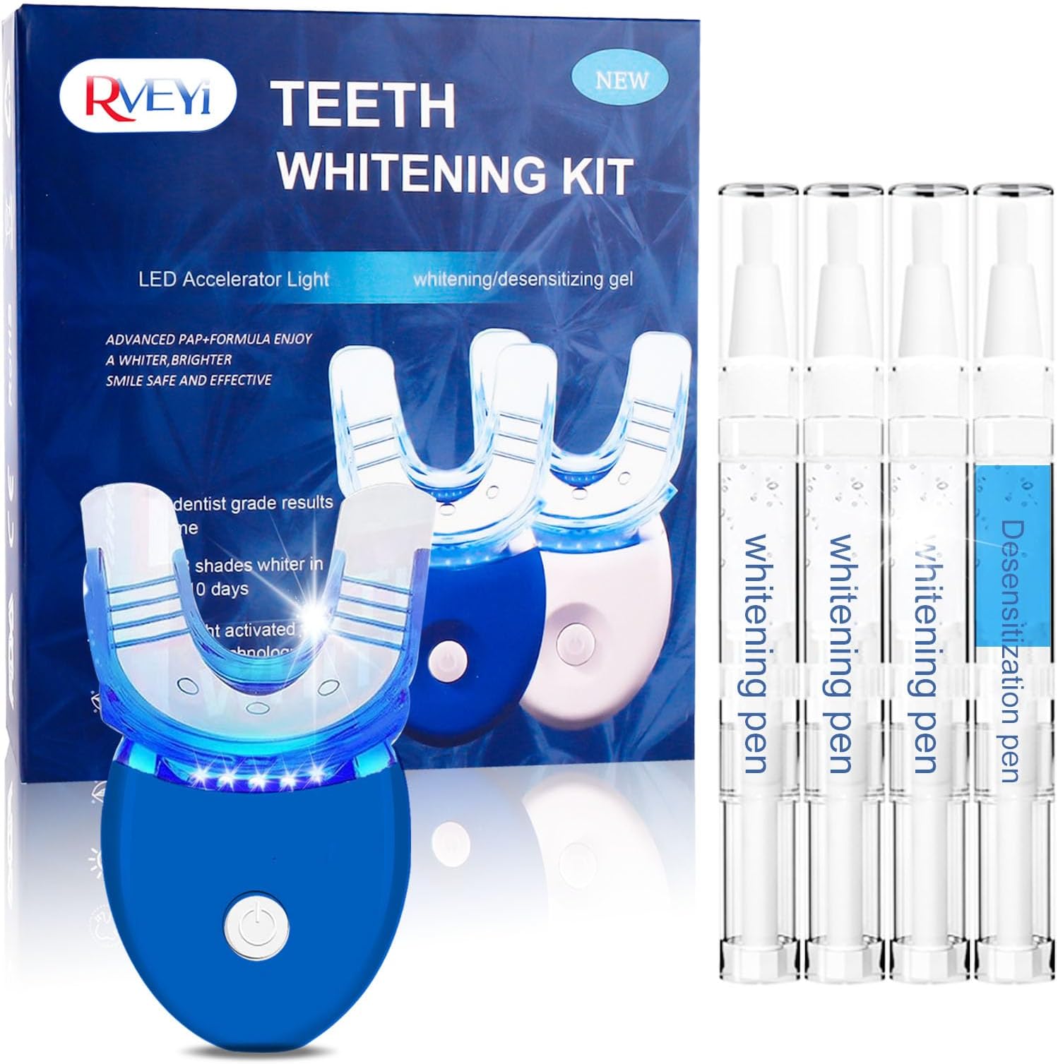 Amazon.com: GLOWFINITY Teeth Whitening Kit - LED Light, 35% Carbamide ...