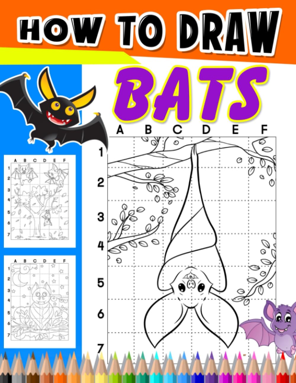 How To Draw Bats: Learn To Draw With 30 Simple And Basic Pictures For ...