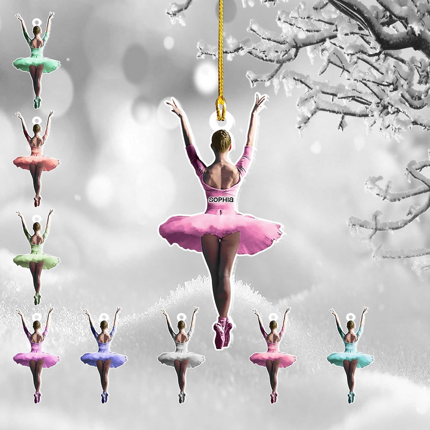 Amazon.com: Ballet Dancer Ornament, Personalized Ballet Dancer Pointe ...