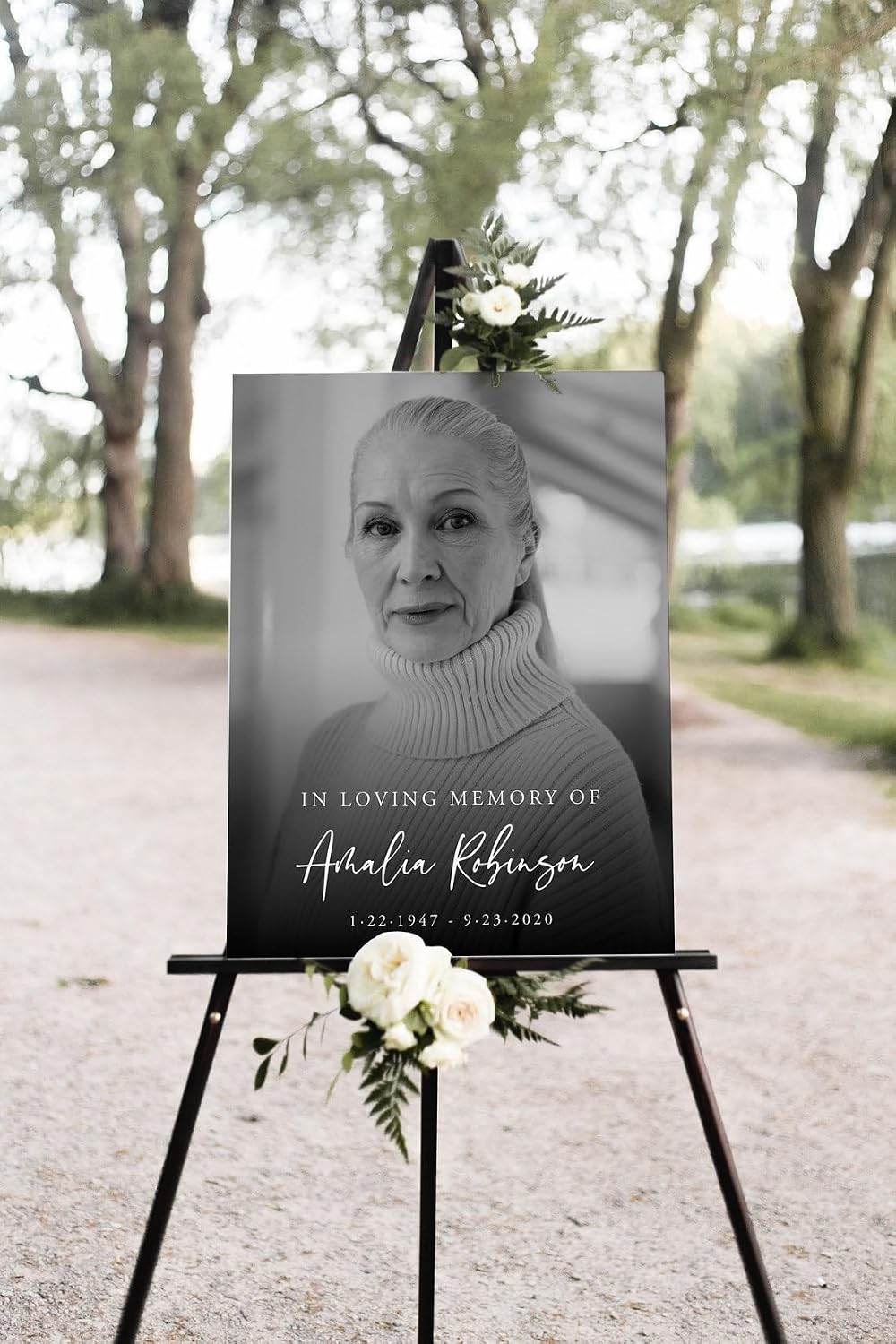 Amazon.com: Funeral Poster Board Personalized, Memorial Poster Board ...