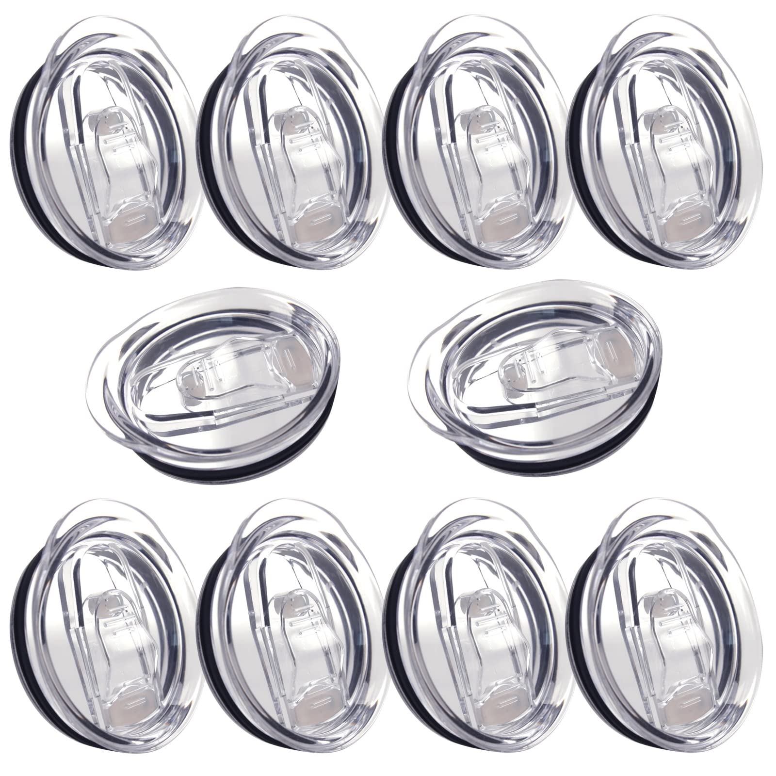 Amazon.com | 10 Pack 20 oz Skinny Tumbler Replacement Lids Plastic ...