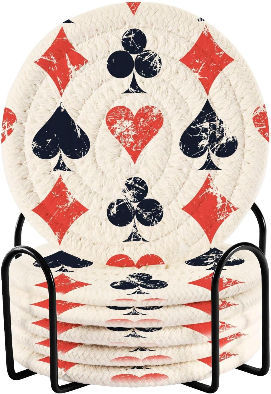 Amazon.com | Beistle 8-Piece Casino Coasters in Assorted Designs, Las ...