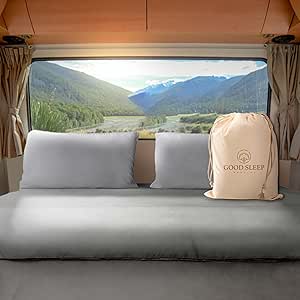 Amazon.com: Luxurious 600 TC Light Gray RV King Sheets, 72 x 80, 100% ...