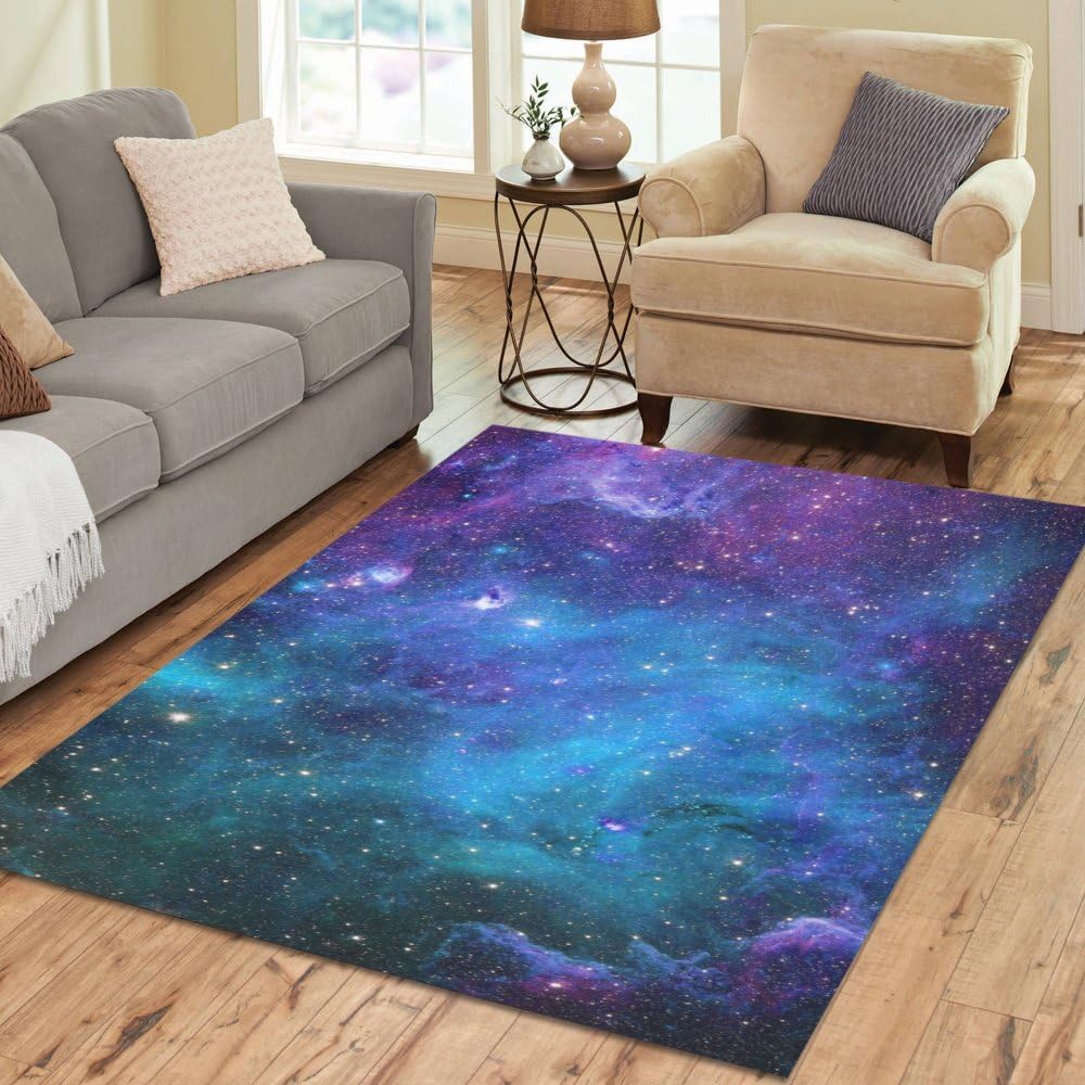Amazon.com: Fantasy Design Galaxy Area Rug 7'x5'Custom Soft Carpet for ...