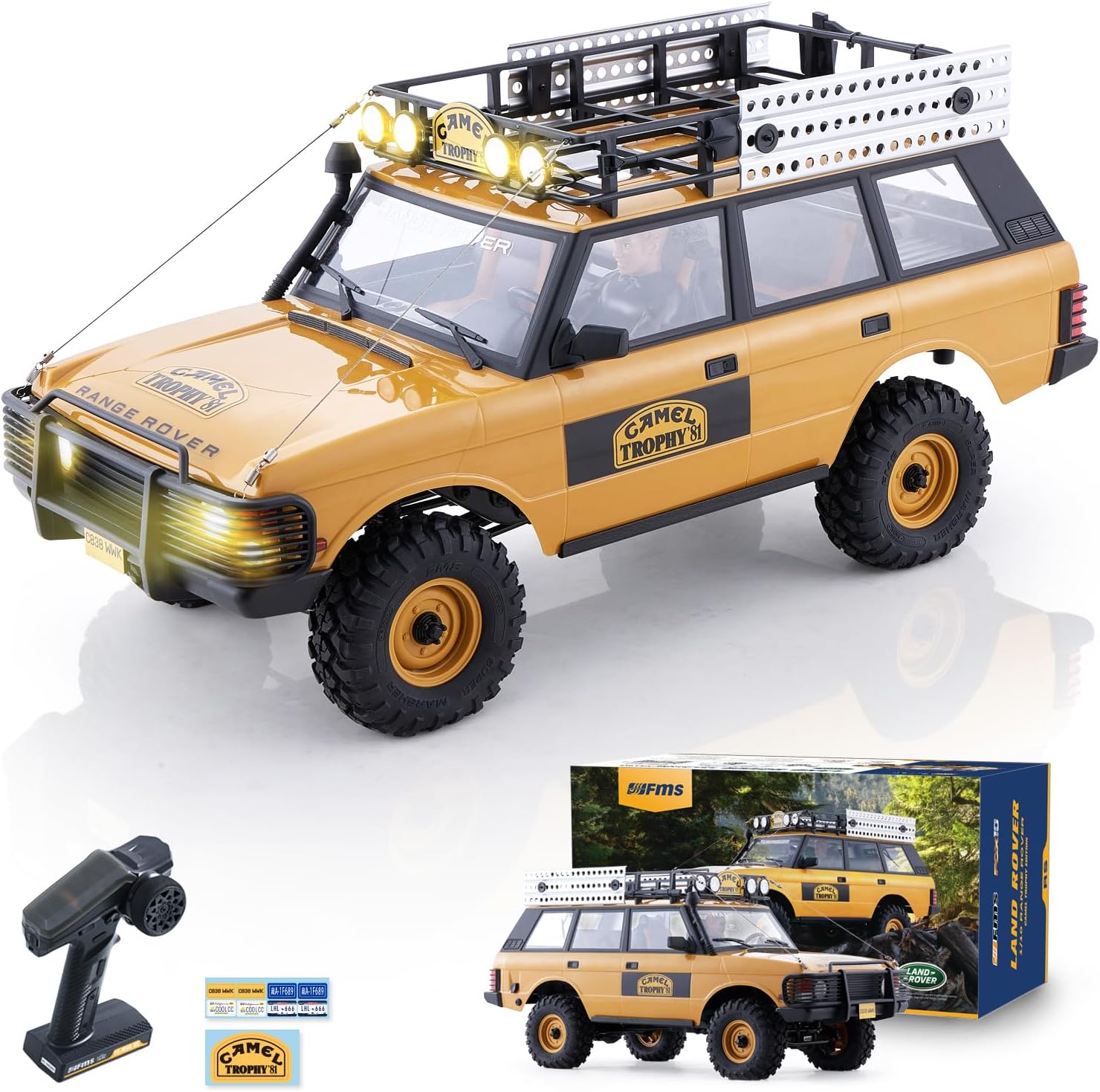 Amazon.com: BEEZRC FMS 1/10 FCX10 RC Crawler Officially Authorized Land ...