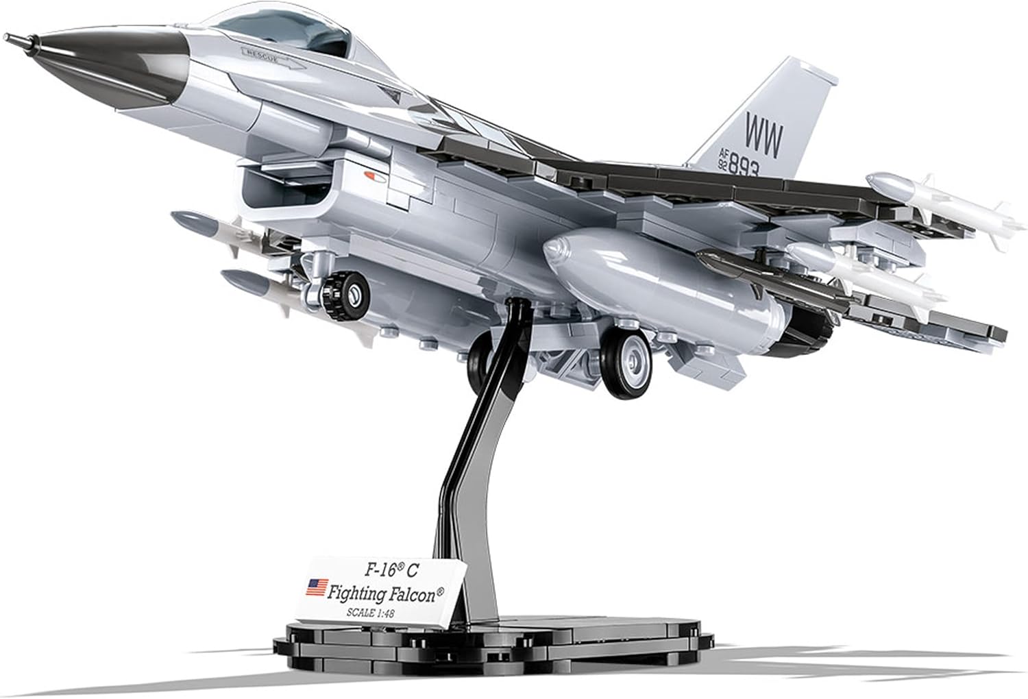 Amazon.com: COBI Armed Forces F-16 Fighting Falcon Aircraft : Toys & Games