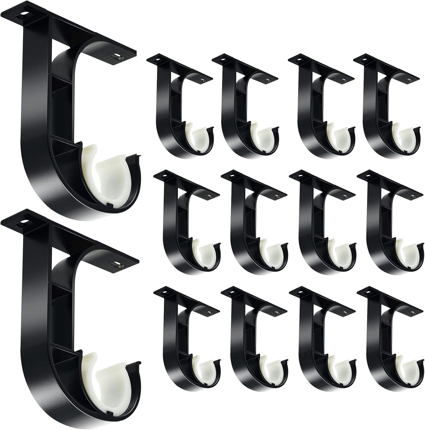 Amazon.com: TOKPLNU Ceiling Curtain Rod Holders, 14 Pack Heavy Duty ...