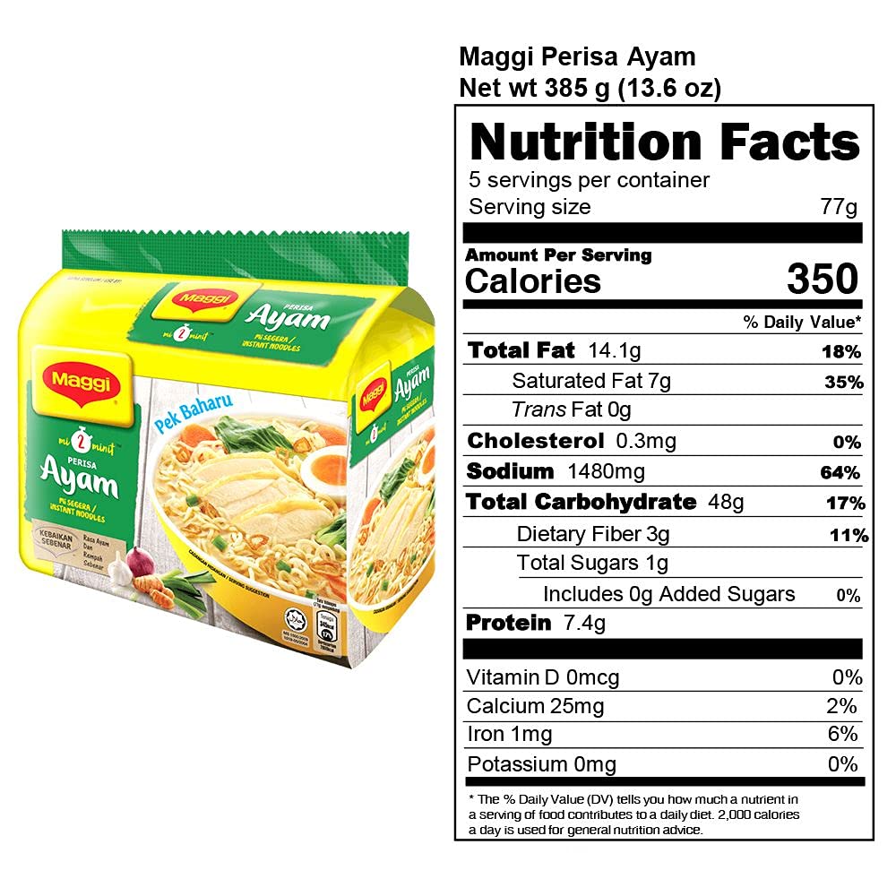 Maggie 60-Pack CHICKEN Instant Noodles and 1-Pack Nestle Cereal Snack ...