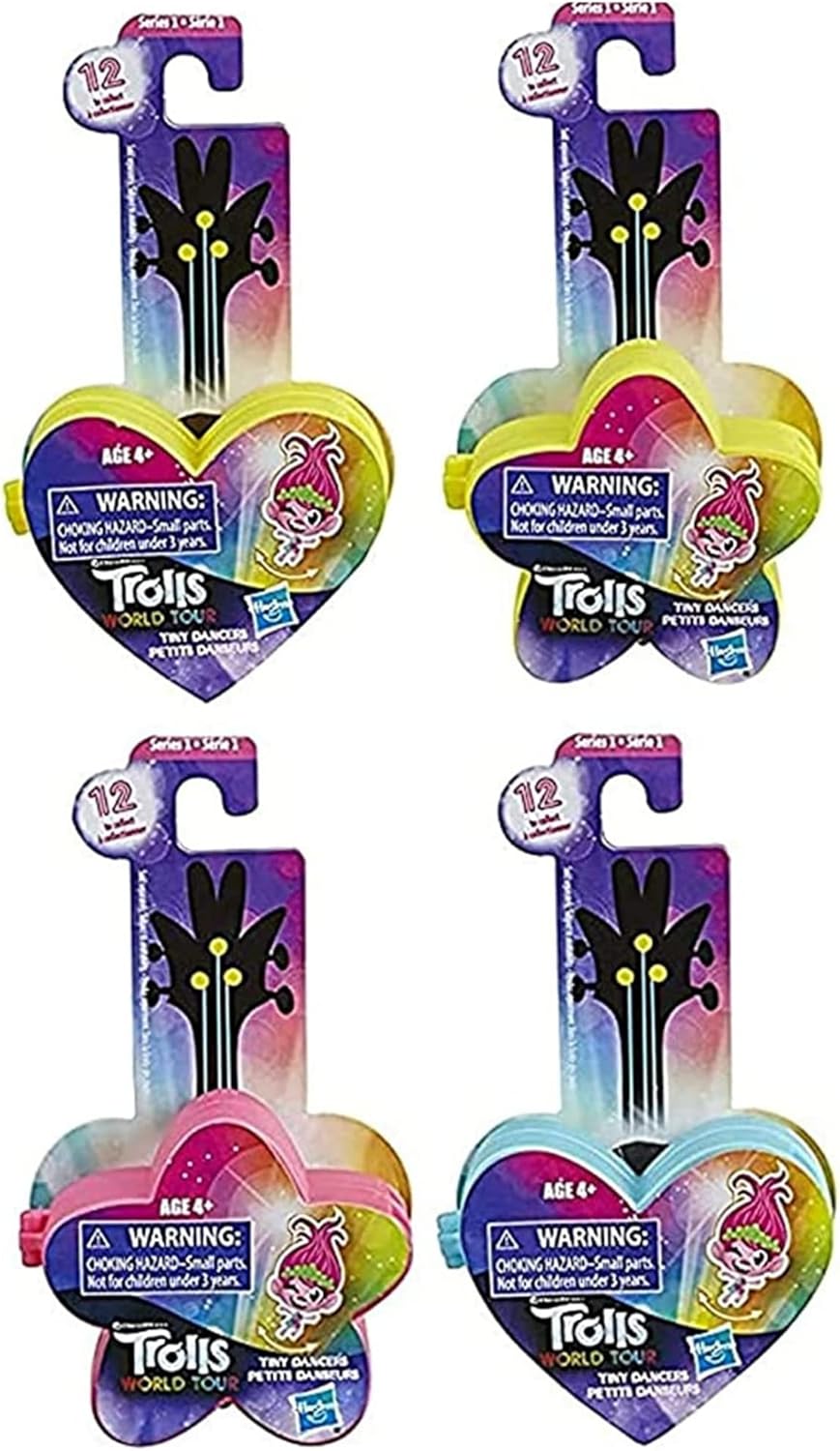 Trolls World Tour Blind Box & Doll Gift Set – 4x Trolls Tiny Dancers ...
