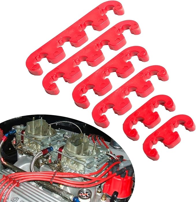 Amazon.com: jokormo 6 PCS Car Spark Plug Wire Holder, Waterproof ...