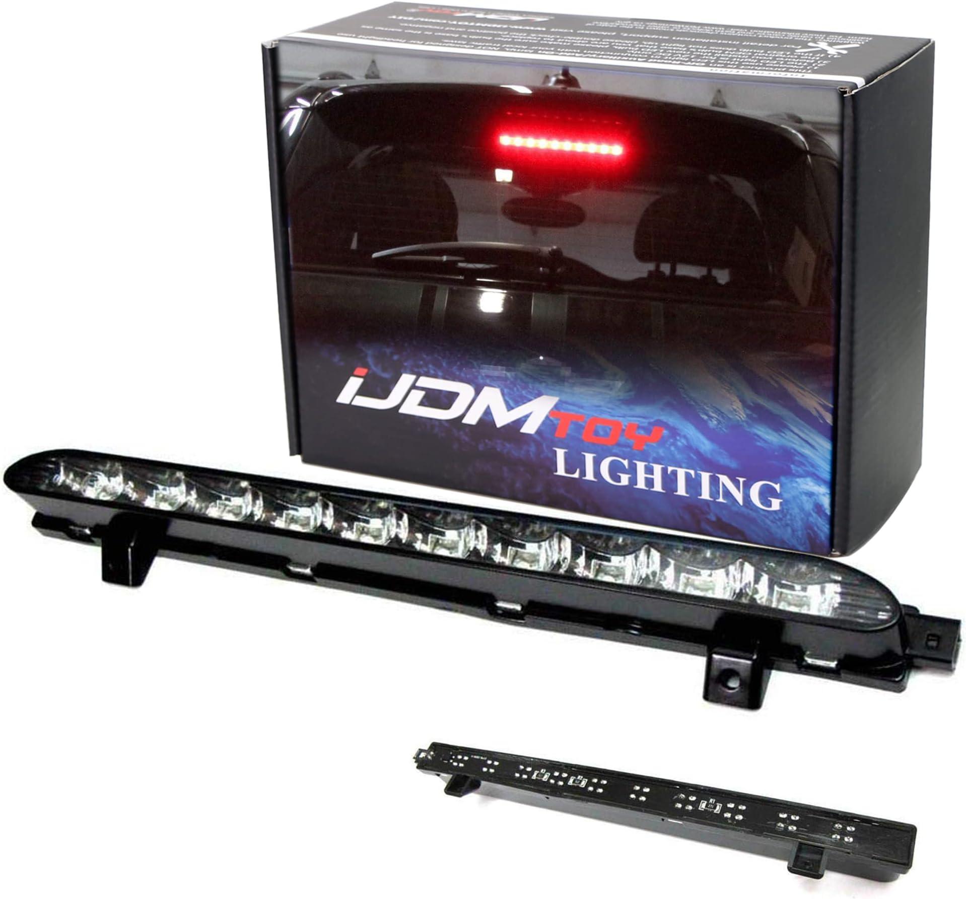 Amazon.com: ADIIL Red Union Jack LED Rear Fog Running Lights For 06-15 ...