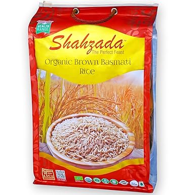 Amazon.com : USDA Organic Brown Basmati Rice by Shahzada Foods – High ...