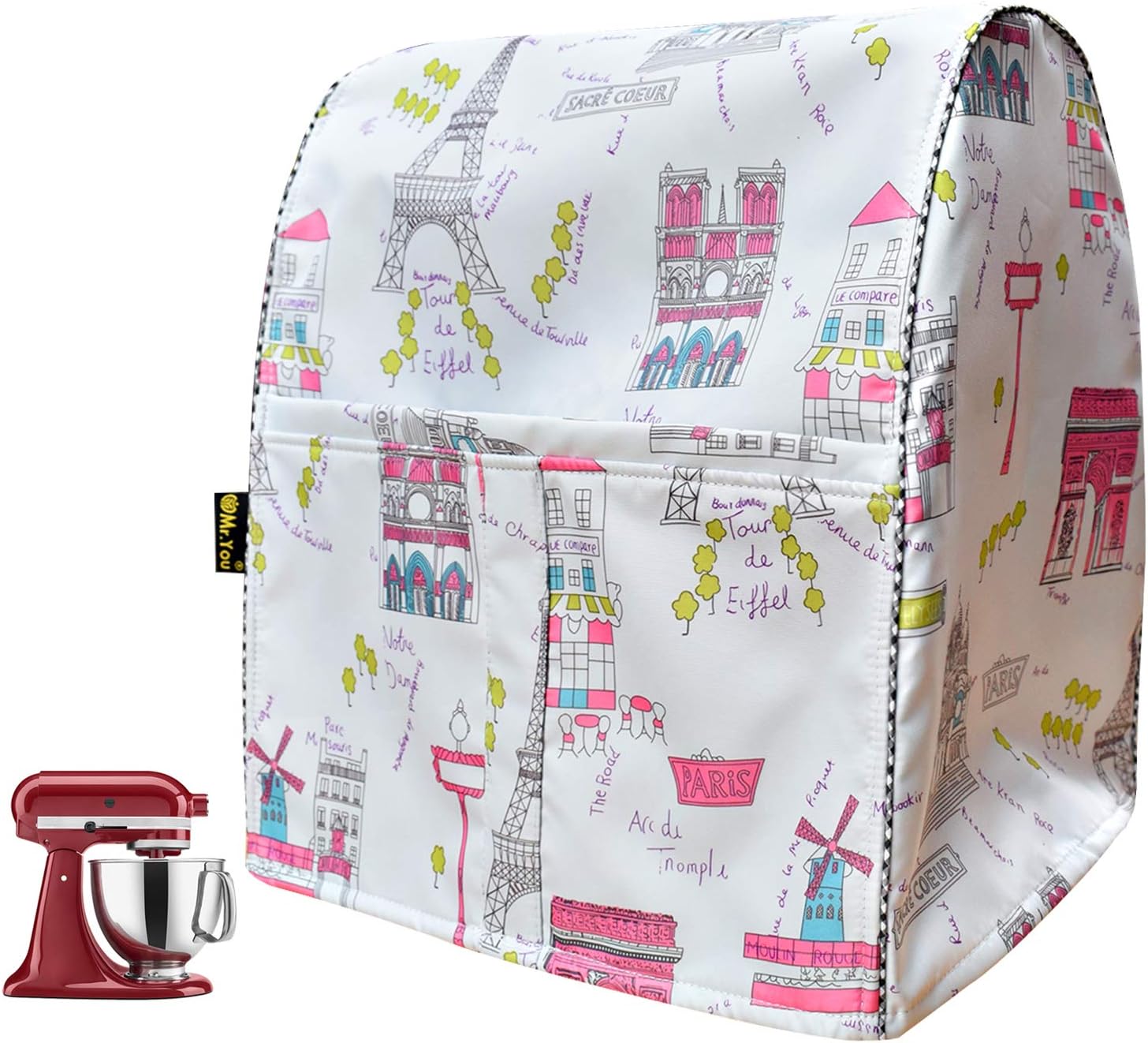 Amazon.com: Stand Mixer Cover for 4.5-8Qt Electric Mixer with Organizer ...