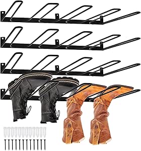 Amazon.com: XLSXEXCL 4 Pack Boot Rack Wader Hangers Wall Mount Holds 8 ...
