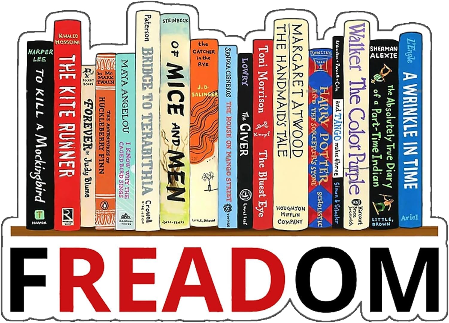 Amazon.com: FREADom Anti Ban Books Freedom to Read Shirt, Ban Guns Not ...