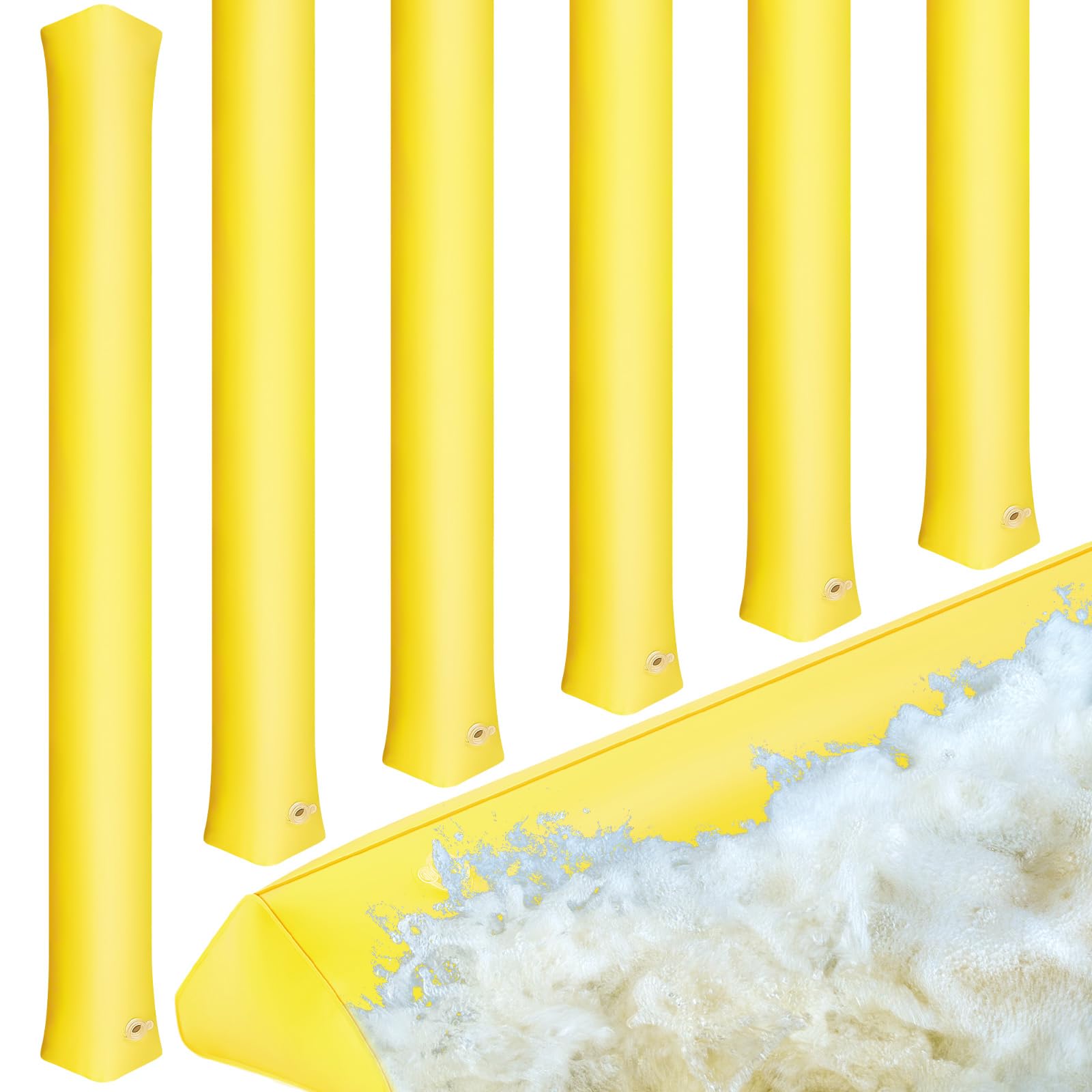 Buy Amylove 6 Pcs PVC Inflatable Flood Barriers for Home Reusable ...