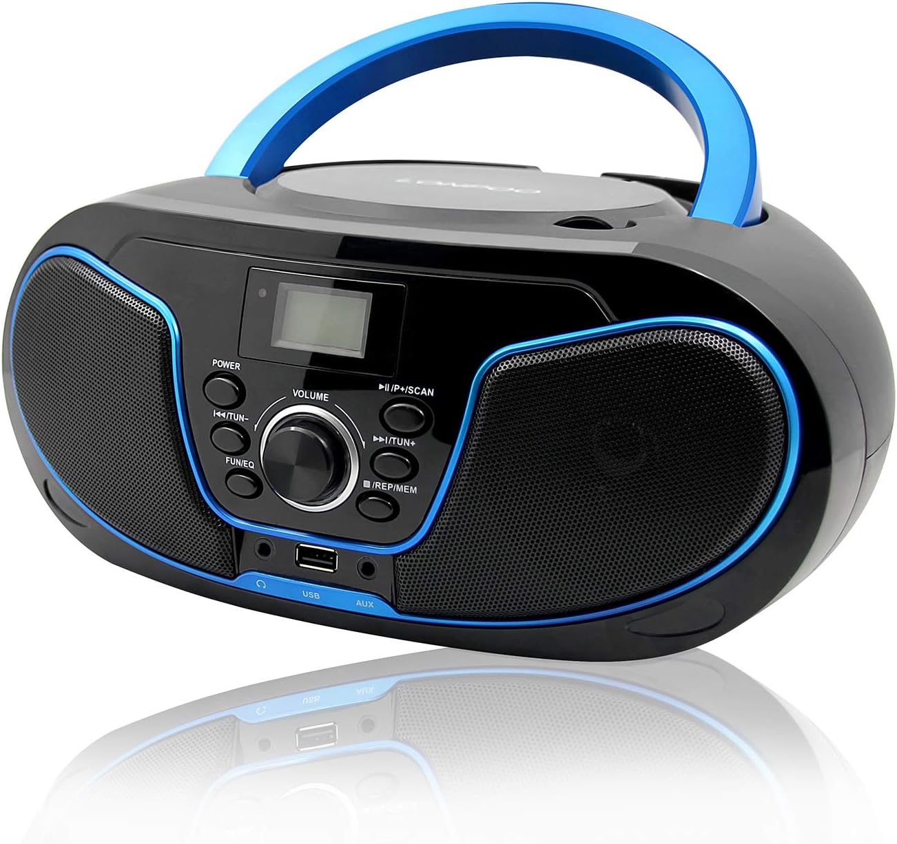 Amazon.com: PROSCAN ELITE Portable CD Player & Bluetooth Radio (Black ...