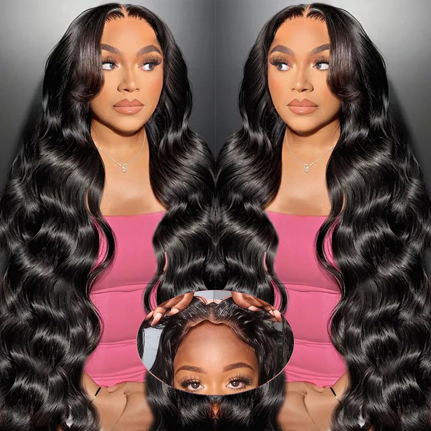 Amazon.com: Wear and Go Glueless Wigs Human Hair 5x5 HD Lace Closure ...