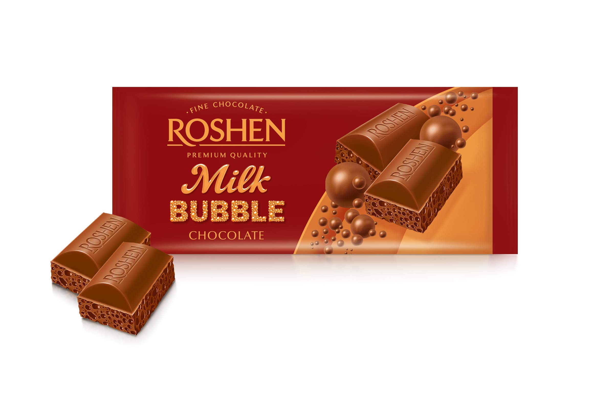 Buy Roshen Aerated Chocolate Bars Milk Chocolate (Case of 20) Online at ...