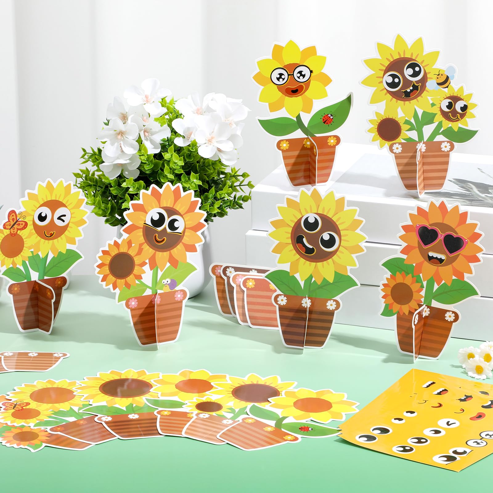 24 Pcs Be Kind Sunflower Craft Kit DIY Grow With Kindness Sign Craft ...