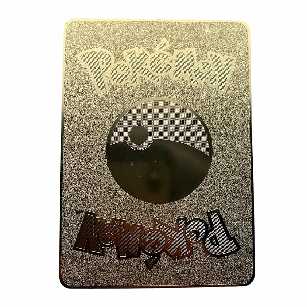 Pokemon Charizard DX 500HP Gold Metal Card Collectible, Shiny Charizard ...