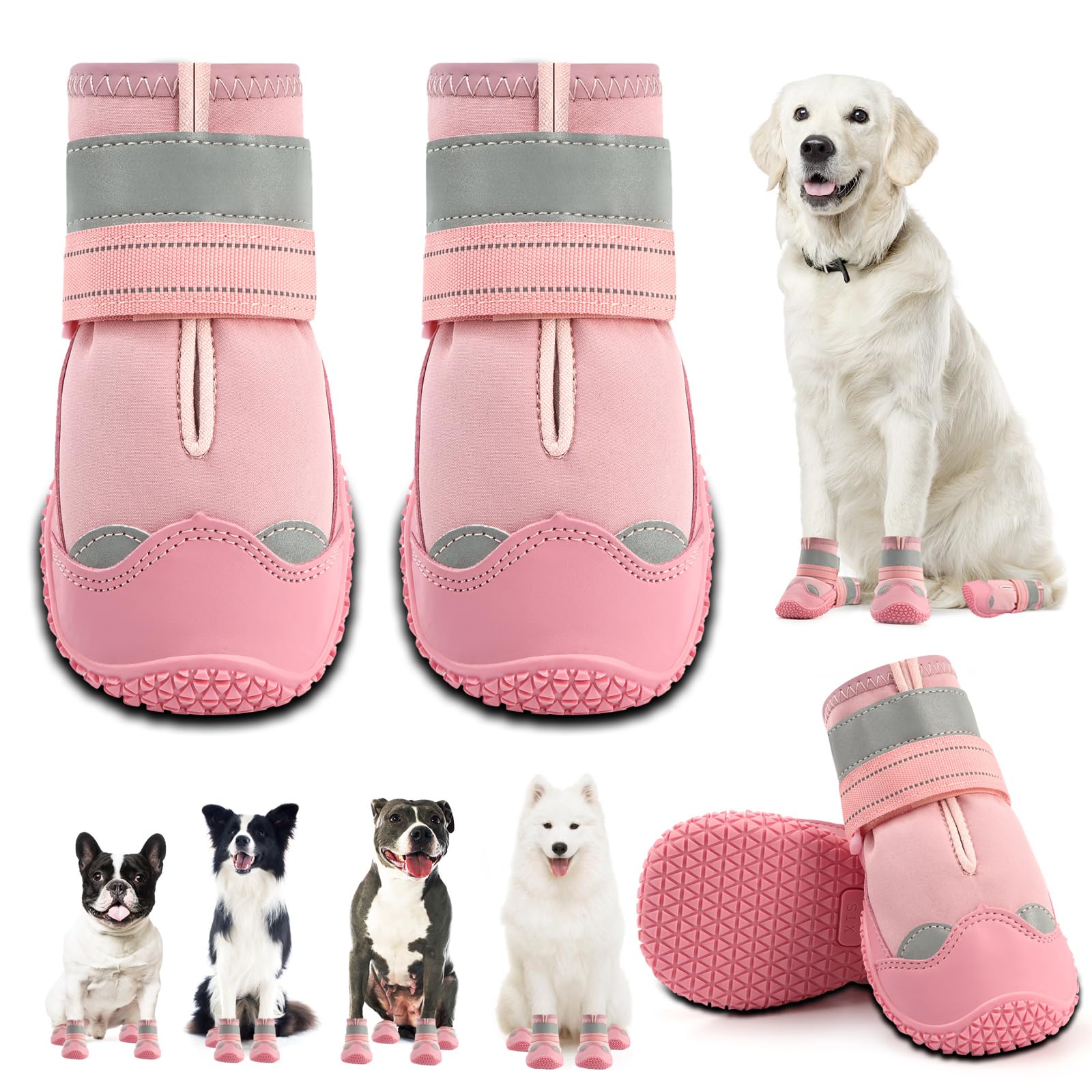 Amazon.com : Dog Shoes for Large Dogs, Medium Dog Boots & Paw ...