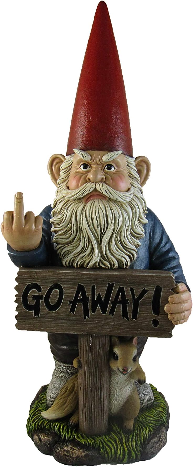 Amazon.com : Home 'n Gifts Whimsical Gnome Flipping Off Middle Finger ...