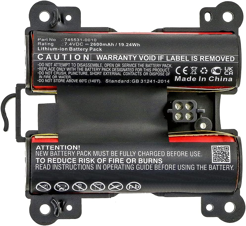 Amazon.com: MPF Products 2600mAh 071478, 745531-0010 Battery ...