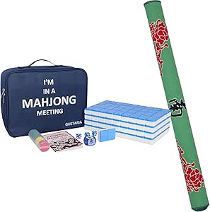 Amazon.com: Chinese Mahjong Set,1.65'' Large Size Tiles, Mahjongg Tiles ...