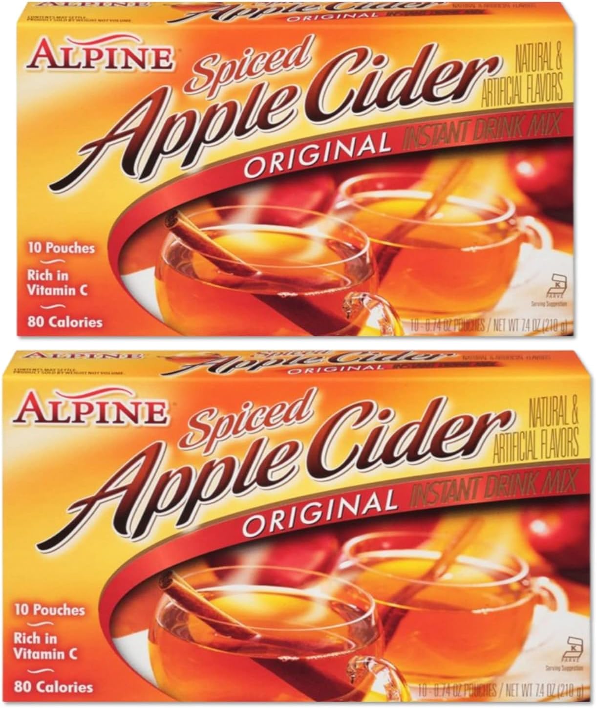 Amazon.com : Alpine Original Spiced Apple Cider Instant Drink Mix, Rich ...