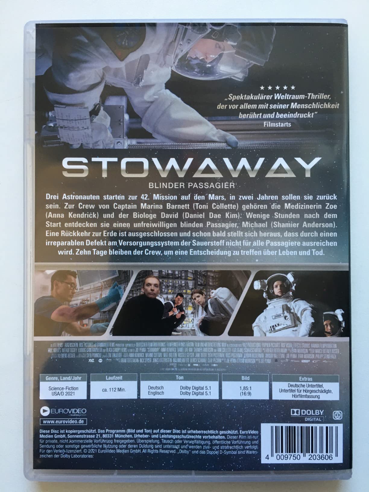 Stowaway - Blinder Passagier: Amazon.de: Kendrick, Anna, Collette, Toni ...