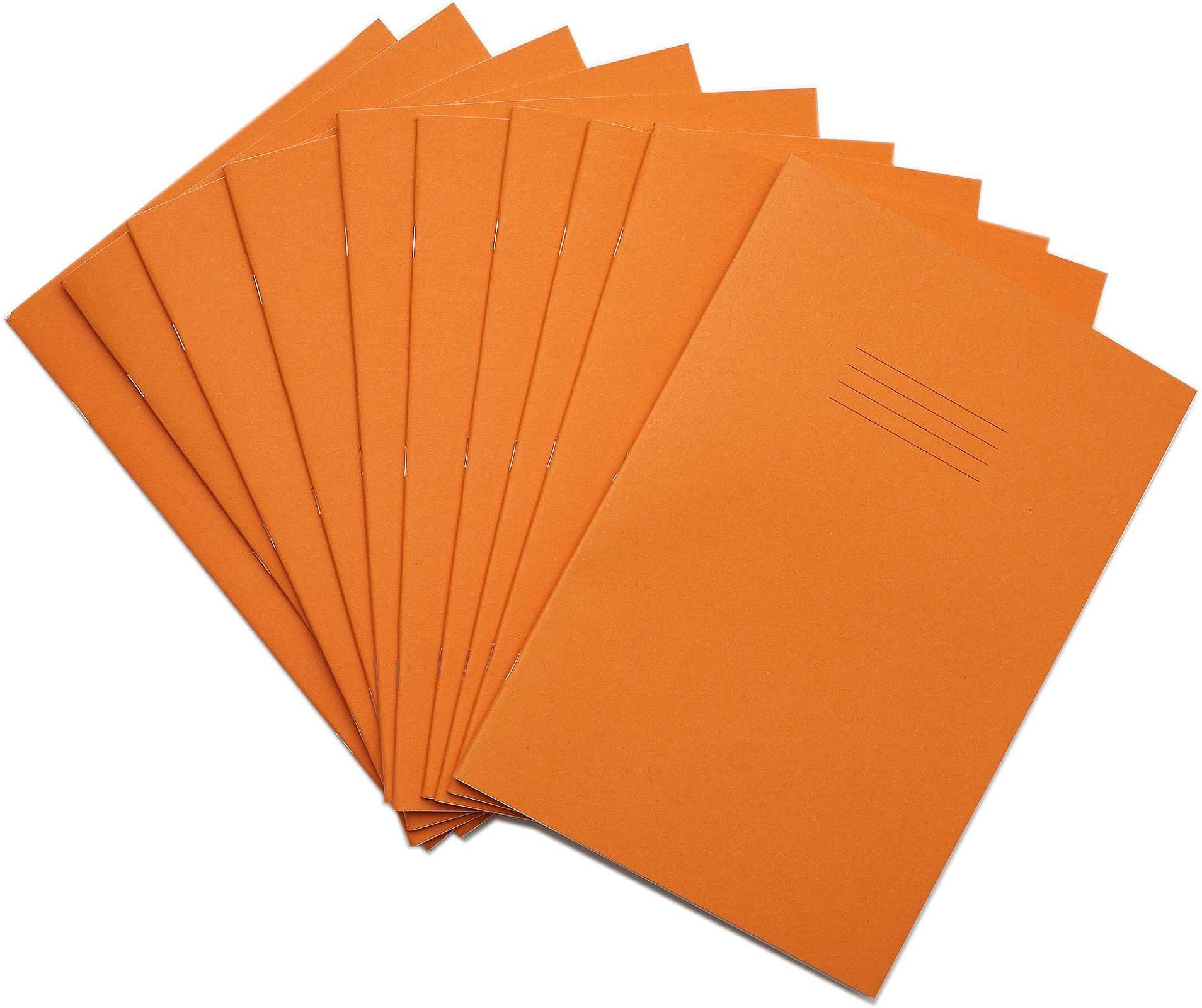 Silvine SV43514 Exercise Book, Orange, 5 mm Squares, A4 (Pack of 10 ...