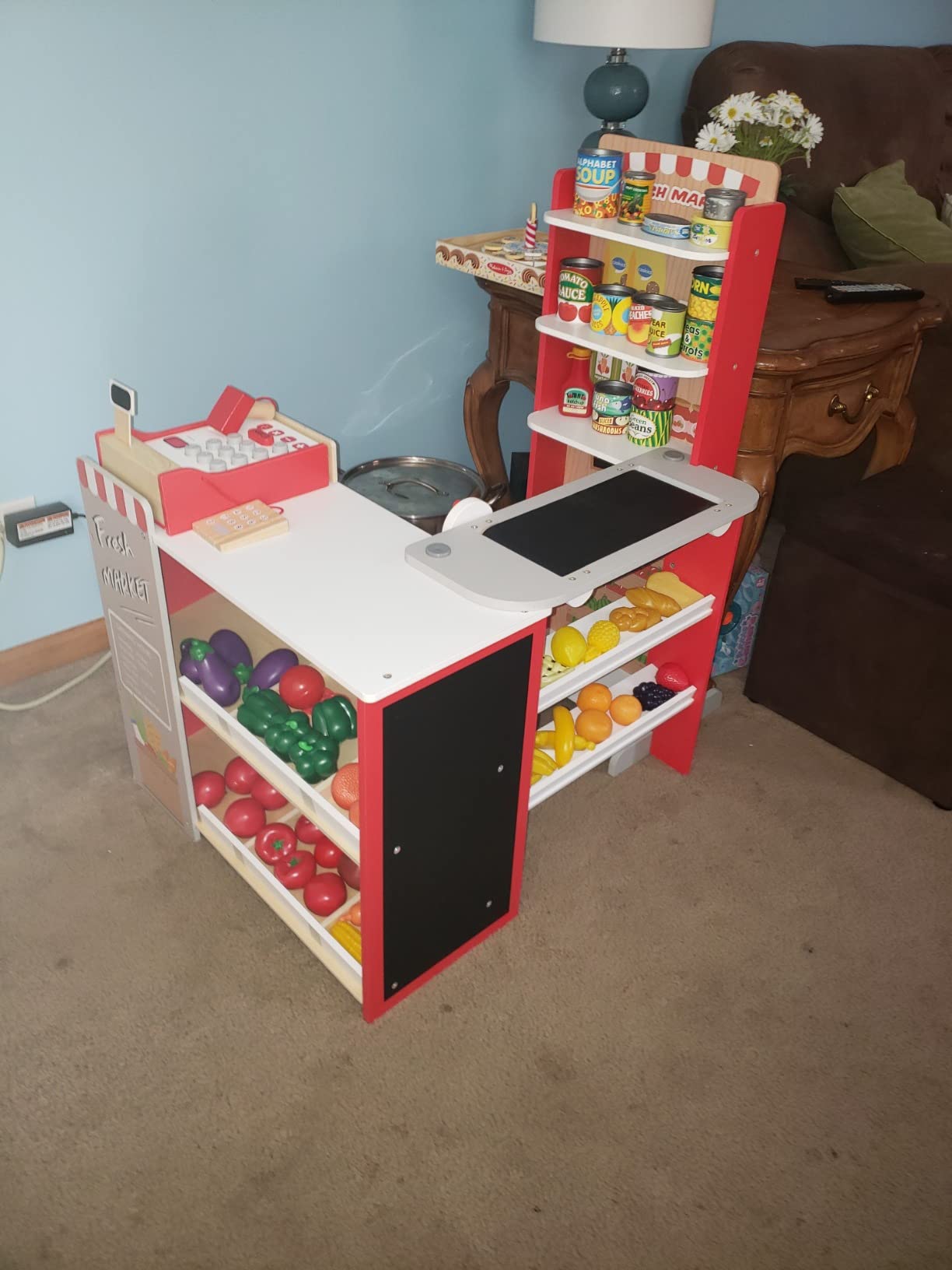 $15/mo - Finance Best Choice Products Pretend Play Grocery Store Wooden ...