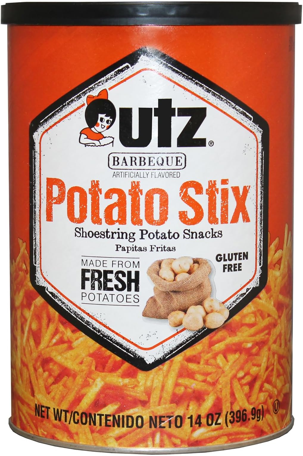 Amazon.com: Utz Potato Stix, BBQ Flavor, 14 oz Canister